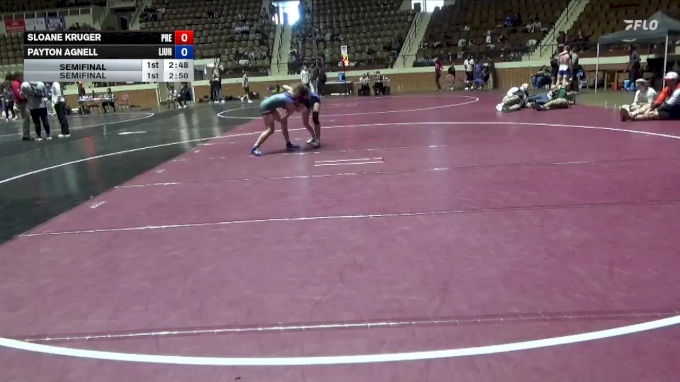 110 lbs Semifinal - Payton Agnell, Unattached Lindsey Wilson vs Sloane ...