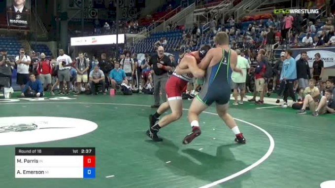 285 lbs Round Of 16 - Mason Parris, Indiana vs Austin Emerson, Michigan