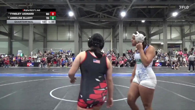 165 lbs Quarterfinal - Tynsley Leonard, Maize vs Annelise Elliott ...