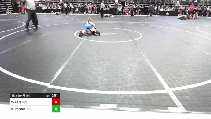 92 lbs Quarterfinal - Axel Lorg, Shelton Wrestling Academy vs Brantley ...