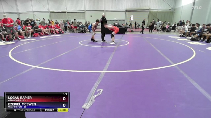 175 lbs Quarters & 1st Wb (16 Team) - Logan Rapier, Arkansas Blue vs ...