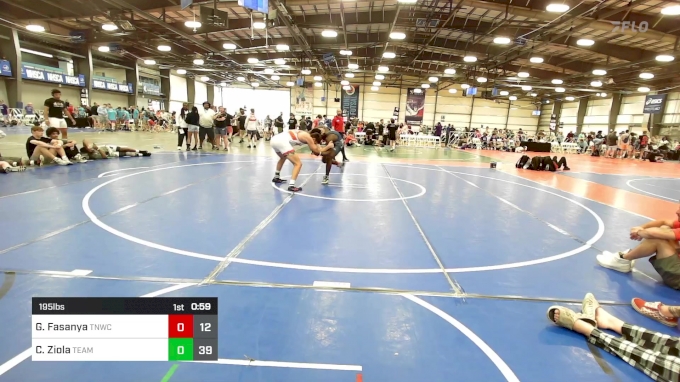 195 lbs Round Of 32 - Gideon Fasanya, Team Nauman Red vs Cade Ziola ...