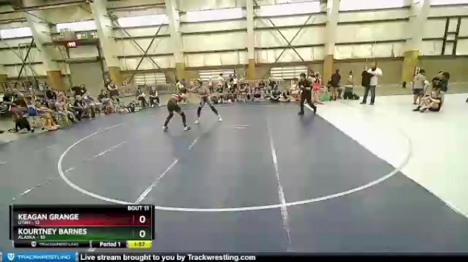 106 lbs Round 3 (8 Team) - Keagan Grange, UTAH vs Kourtney Barnes, ALASKA
