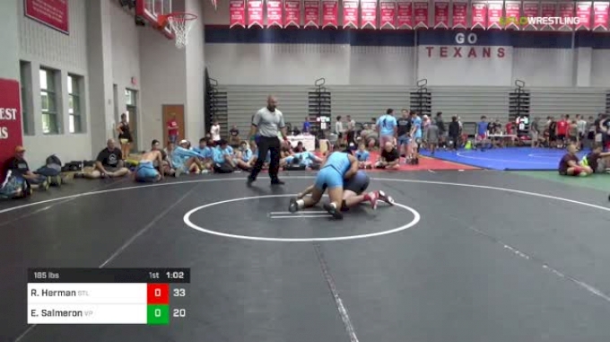 185 lbs Rr Rnd 4 - Ryan Herman, Team St. Louis vs Eduardo Salmeron ...
