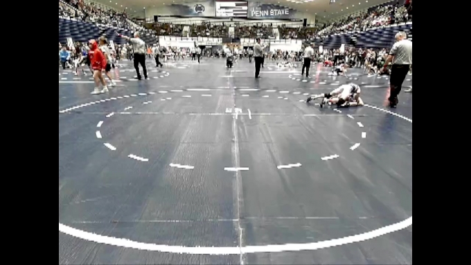 90 lbs Cons. Round 2 - Savannah Kerr, Grain House Grapplers vs Andrew ...