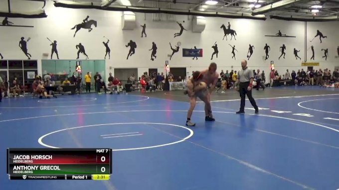 157 lbs 7th Place Match - Jacob Horsch, Heidelberg vs Anthony Grecol ...