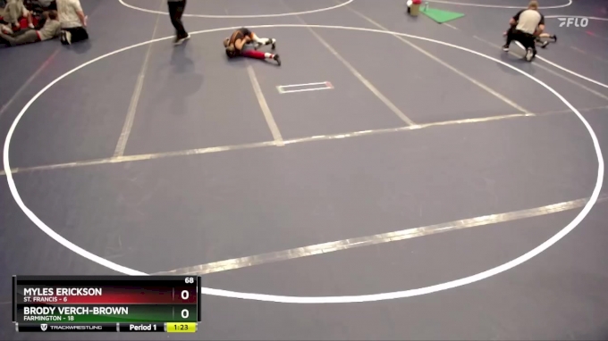 68 lbs Round 2 (4 Team) - Brody Verch-Brown, Farmington vs Myles ...