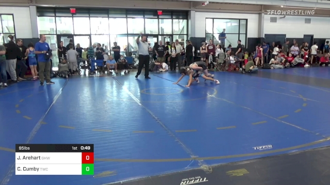 95 lbs Consi Of 8 #2 - Jonathan Arehart, Grindhouse Wrestling vs Colin ...