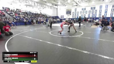 110 lbs Cons. Round 2 - Valeria Bravo, Santiago GG vs Tamira Harris ...