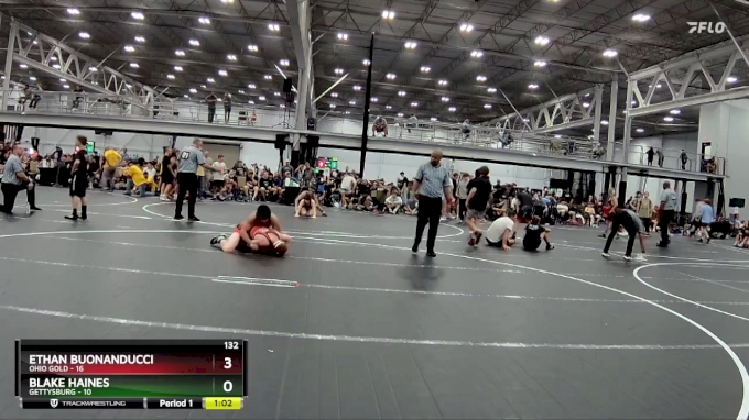 132 lbs Round 5 (8 Team) - Ethan Buonanducci, Ohio Gold vs Blake Haines ...