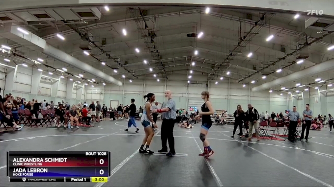 152 lbs Round 2 - Alexandra Schmidt, Clinic Wrestling vs Jada Lebron ...