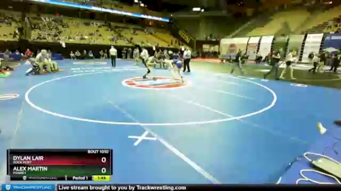 113 Class 1 lbs Champ. Round 1 - Dylan Lair, Rock Port vs Alex Martin ...