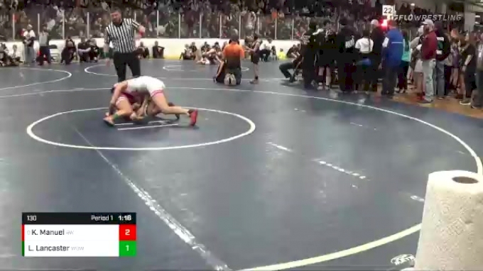 130 lbs Cons. Semi - Kaili Manuel, Romeo WC vs Lillianna Lancaster ...