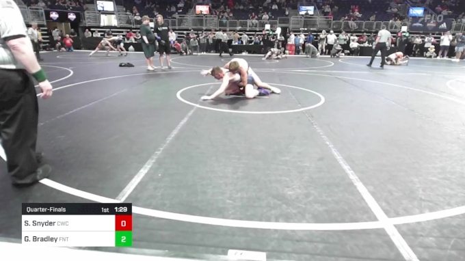 192 lbs Quarterfinal - Scott Snyder, CWC-collinsville vs Gary Bradley ...