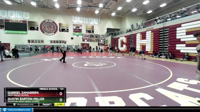 121 lbs 5th Place Match - Dustin Barton-Miller, Mountain Home Middle ...
