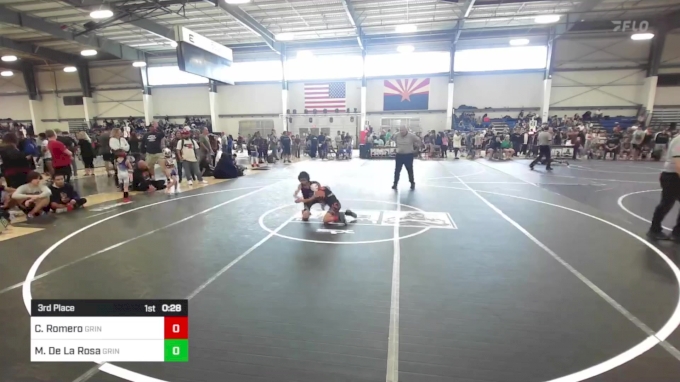 52 lbs 3rd Place - Caleb Romero, Grindhouse WC vs Malachi De La Rosa ...