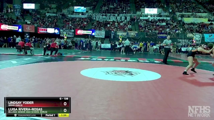 G - 138 lbs Champ. Round 1 - Lindsay Yoder, Simms (Girls) vs Luisa ...