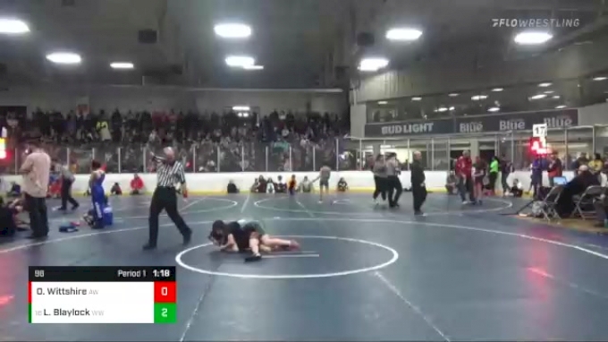 96 lbs Champ. Round 2 - Lila Blaylock, Waterford WC vs Olivija ...