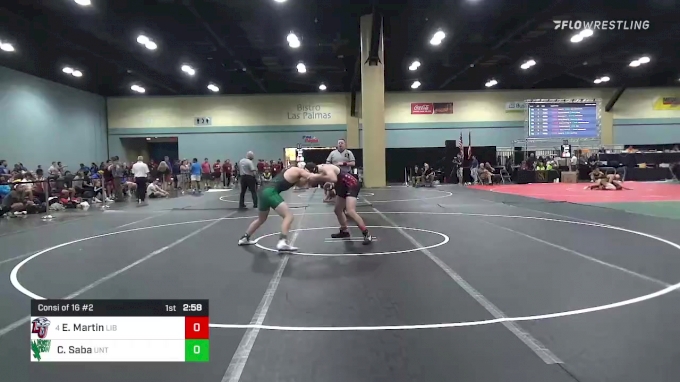174 lbs Consi Of 16 #2 - Ethan Martin, Liberty vs Charles Saba, North Texas