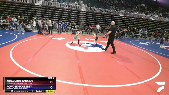 63 lbs Champ. Round 1 - Browning Robbins, Team Braves Wrestling Club vs ...