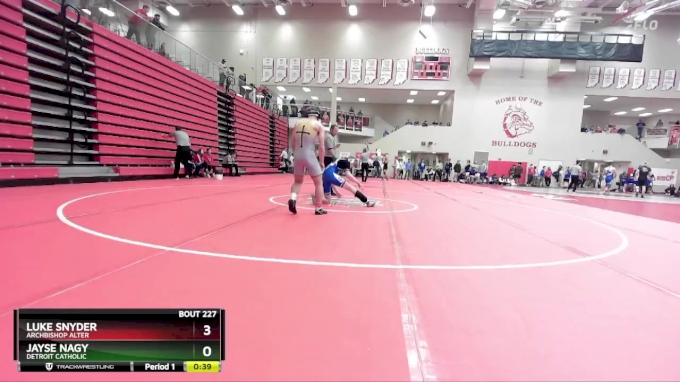 157 lbs Cons. Round 2 - Luke Snyder, ArchBishop Alter vs Jayse Nagy ...