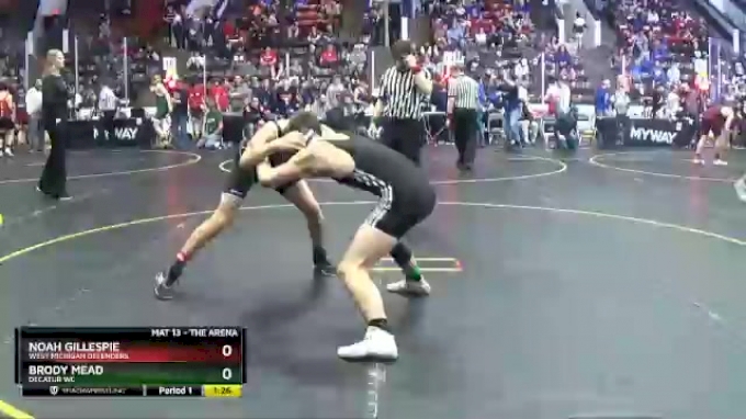 155 lbs Champ. Round 1 - Brody Mead, Decatur WC vs Noah Gillespie, West ...