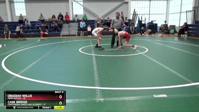 100 lbs Round 2 (16 Team) - Case Bridge, Contenders Wrestling Academy ...