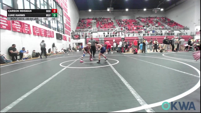 80-84 lbs Rr Rnd 5 - Carson Reisman, Husky WC vs Luke Harms ...