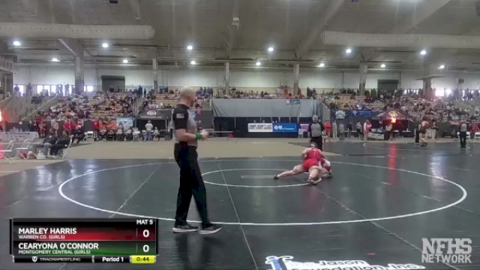 Girls 165 lbs Cons. Round 3 - Cearyona O`Connor, Montgomery Central ...