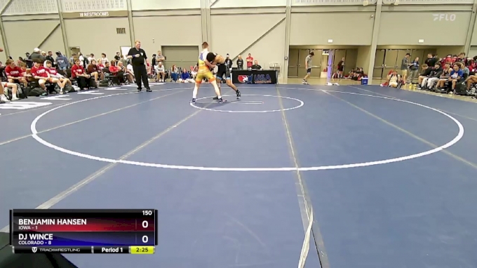150 lbs Placement Matches (8 Team) - Benjamin Hansen, Iowa vs DJ Wince ...