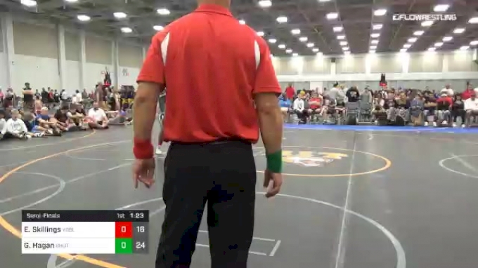 220 lbs Semifinal - Emmanuel Skillings, Young Guns Black vs Greg Hagan ...
