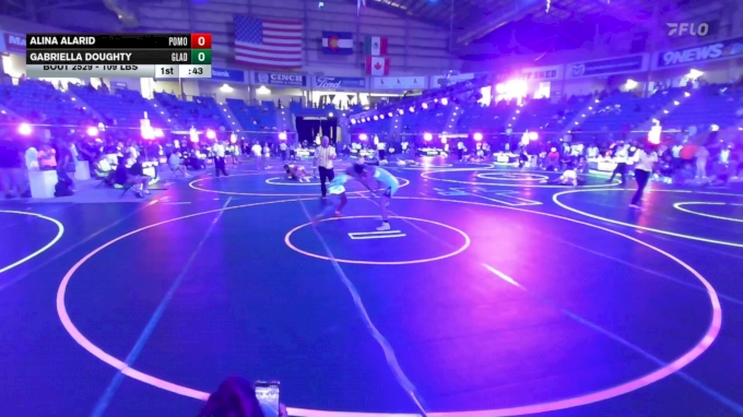 109 lbs Consi Of 16 #2 - Alina Alarid, Pomona Elite vs Gabriella ...