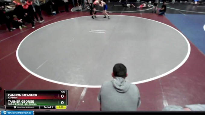 120 lbs Champ. Round 1 - Cannon Meagher, Kamiakin vs Tanner George ...