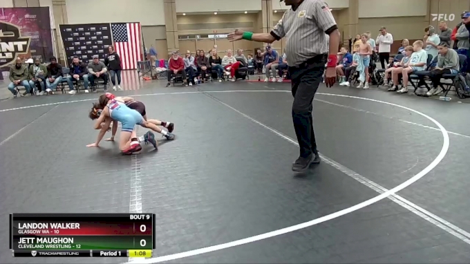 64 lbs Round 3 (8 Team) - Jett Maughon, Cleveland Wrestling vs Landon ...