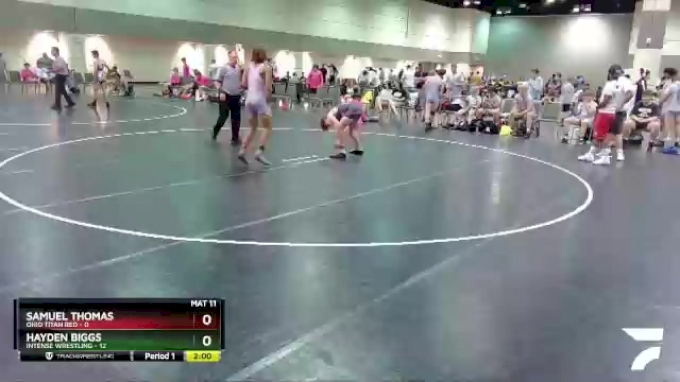 120 lbs Round 2 (6 Team) - Samuel Thomas, Ohio Titan Red vs Hayden ...