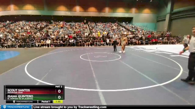 120 lbs Semifinal - Isaiah Quintero, El Dorado HS (Placentia) vs Scout ...