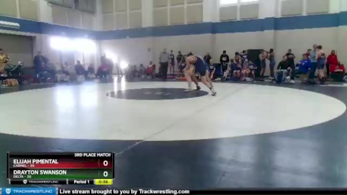 140 lbs Placement (4 Team) - Elijah Pimental, Carmel vs Drayton Swanson ...