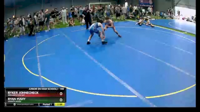 145 lbs Cons. Semi - Ryker Johnecheck, Williamston WC vs Ryan Mahy ...