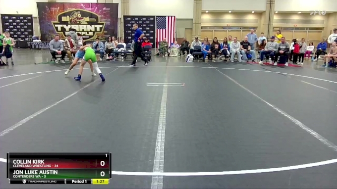 76 lbs Round 5 (8 Team) - Collin Kirk, Cleveland Wrestling vs Jon Luke ...