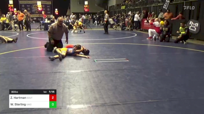 80 lbs Consy 2 - Zander Hartman, South Middleton vs Wade Sterling ...