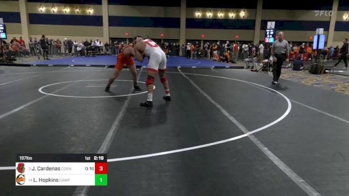 197 lbs Rd Of 16 - Jacob Cardenas, Cornell vs Levi Hopkins, Campbell