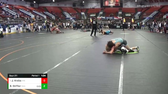 135 lbs Champ. Round 2 - Jonathan Krebs, Ares vs Blue Stiffler ...