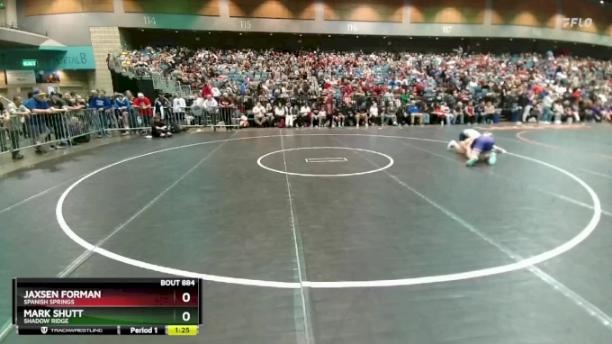 138 lbs Champ. Round 2 - Jaxsen Forman, Spanish Springs vs Mark Shutt ...