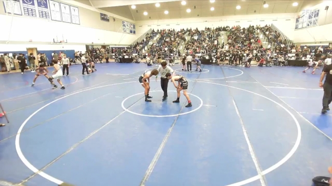 144 lbs Champ. Round 2 - Noah Rivas, Los Osos High School Wrestling vs ...