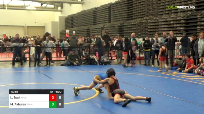 53 lbs Rr Rnd 7 - Logan Tuck, Apex vs Mason Fabuien, Team Delaware