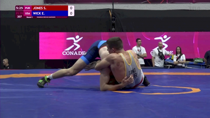 79 kg Round 1 - Evan Wick, USA vs Shane Jones, PUR