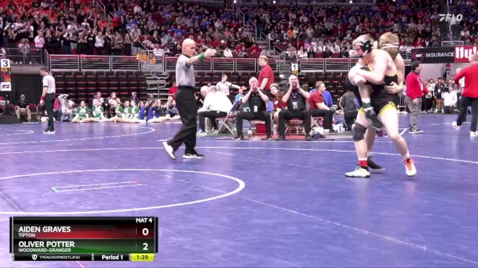 2A-157 lbs Champ. Round 1 - Oliver Potter, Woodward-Granger vs Aiden ...