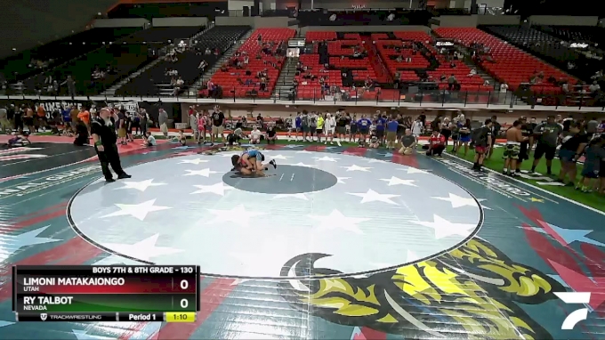 130 lbs Cons. Semi - Ry Talbot, Nevada vs Limoni Matakaiongo, Utah 130 lbs Cons. Semi - Ry Talbot, Nevada vs Limoni Matakaiongo, Utah