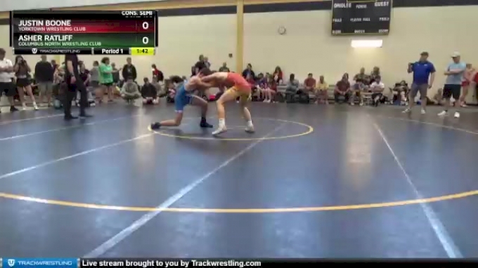138 lbs Cons. Semi - Justin Boone, Yorktown Wrestling Club vs Asher ...
