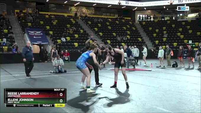 143 lbs Quarterfinal - Reese Larramendy, Unattached vs Elleni Johnson ...